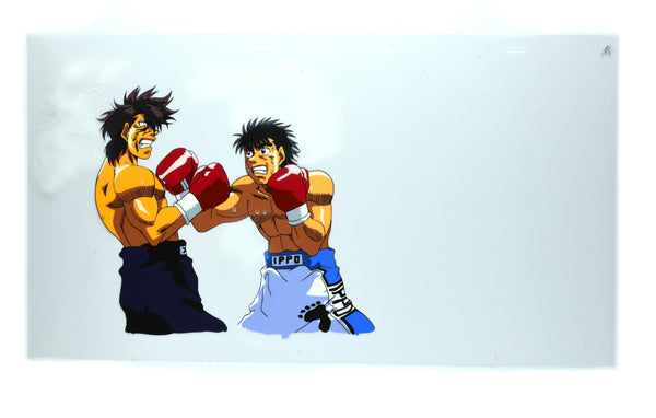 Hajime no Ippo - Ippo vs Sendou- Pan-size Production Cel w/ Douga & Pr ...