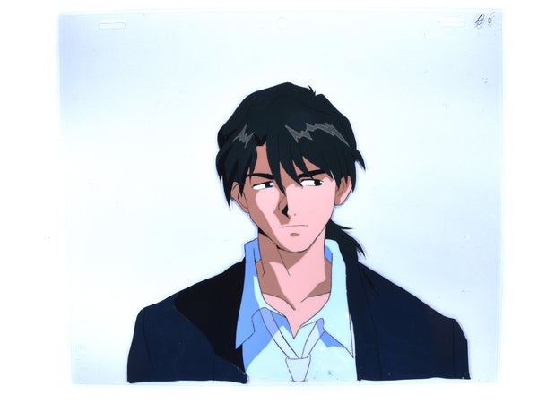 Neon Genesis Evangelion - Kaji close-up cel - Timeless Cel Gallery